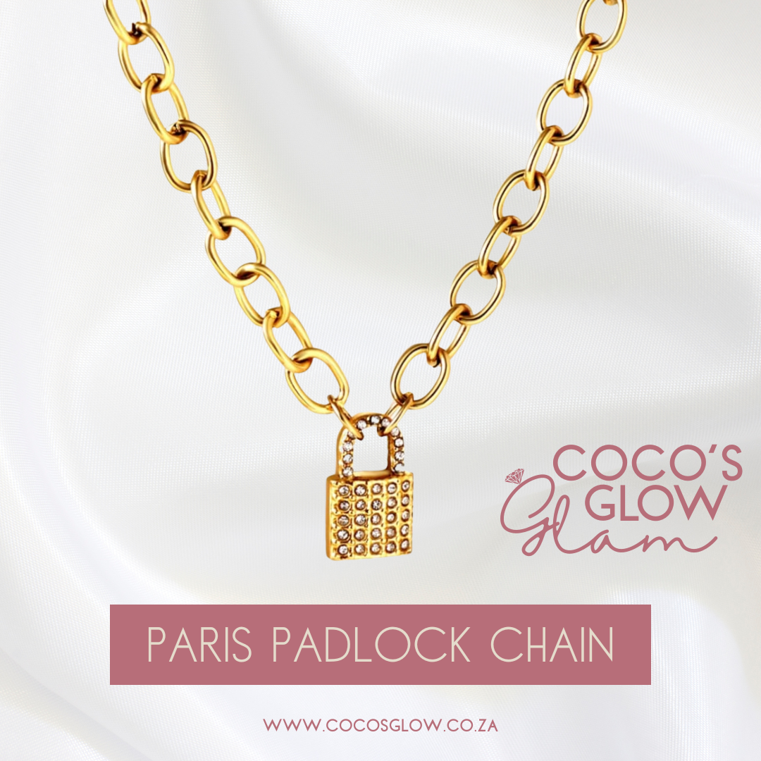 Paris Padlock Chain – Coco's Glow Beauty